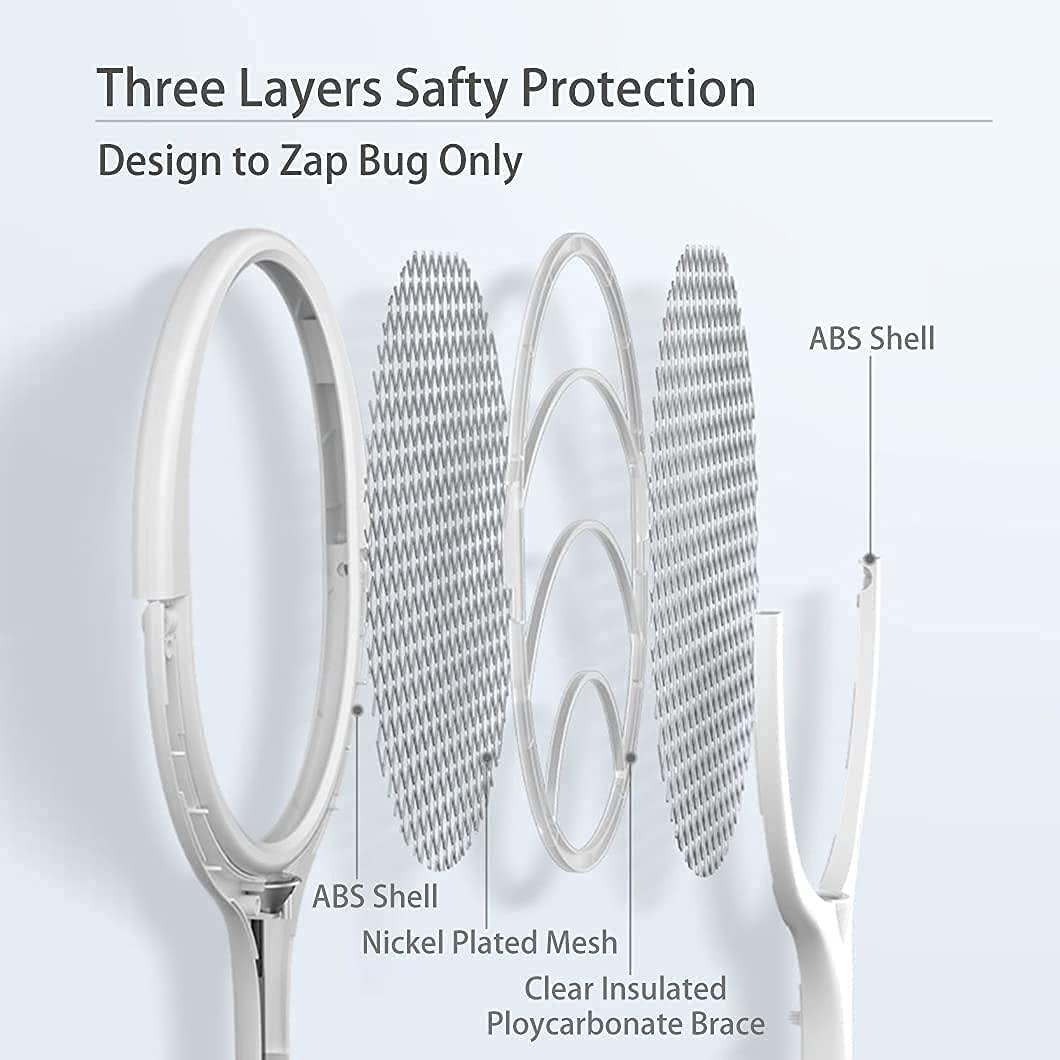 Anne Diary Electric Bug Zapper Racket Mosquito Fly Gnat Wasp Killer USB ...