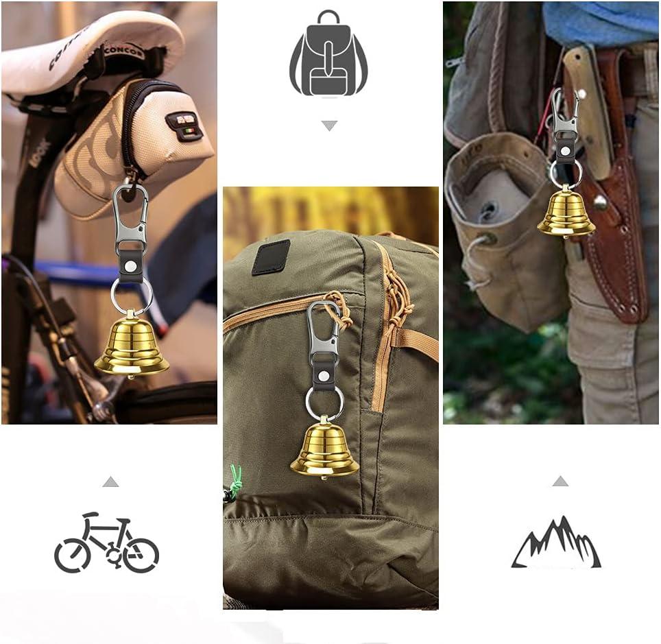 NedFoss 2 Loud Bear Bell with Whistle Set - 3 in 1 Hiking Gear for ...