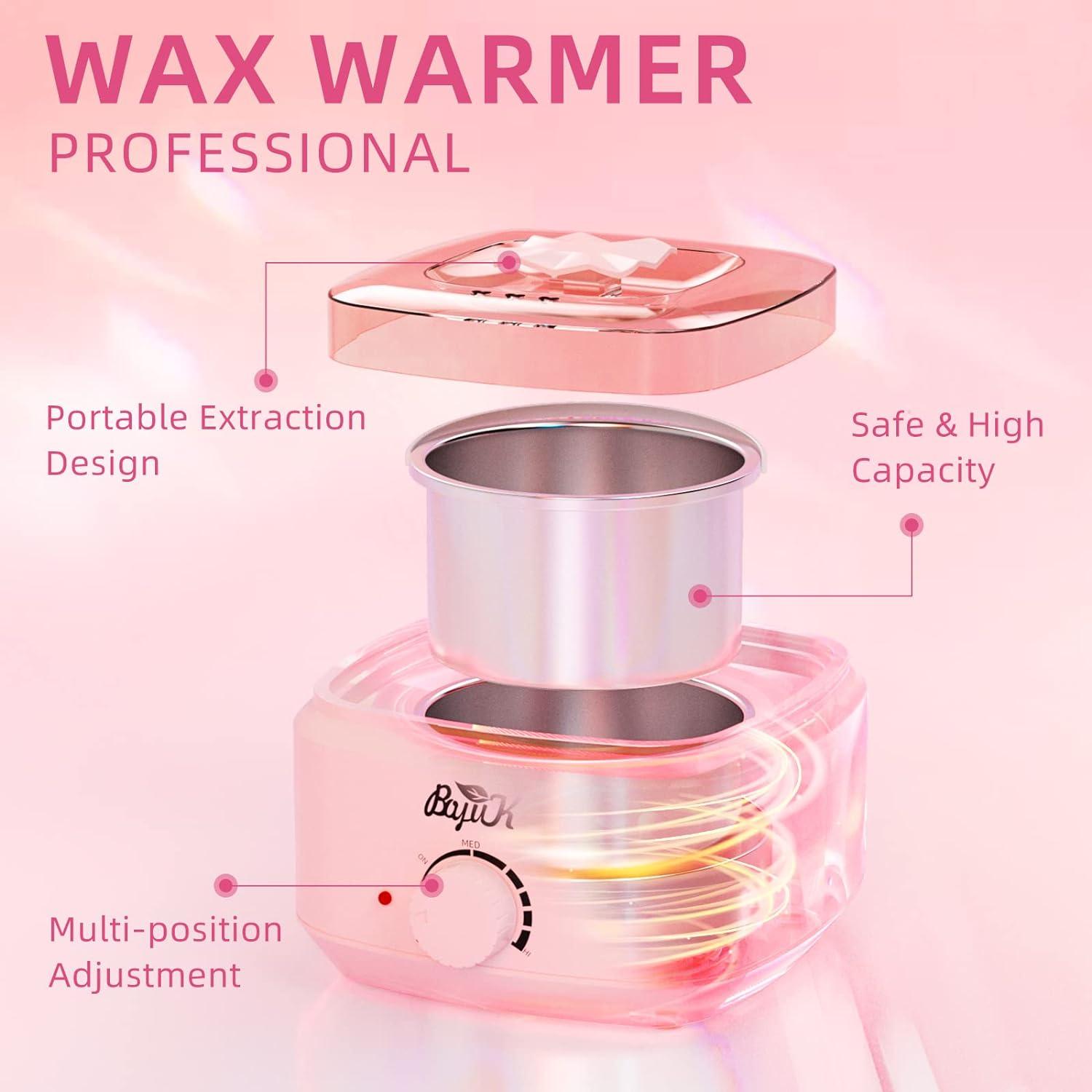 BOYUJK Professional Waxing Kit - 500g Black Wax Beads, Wax Pot ...