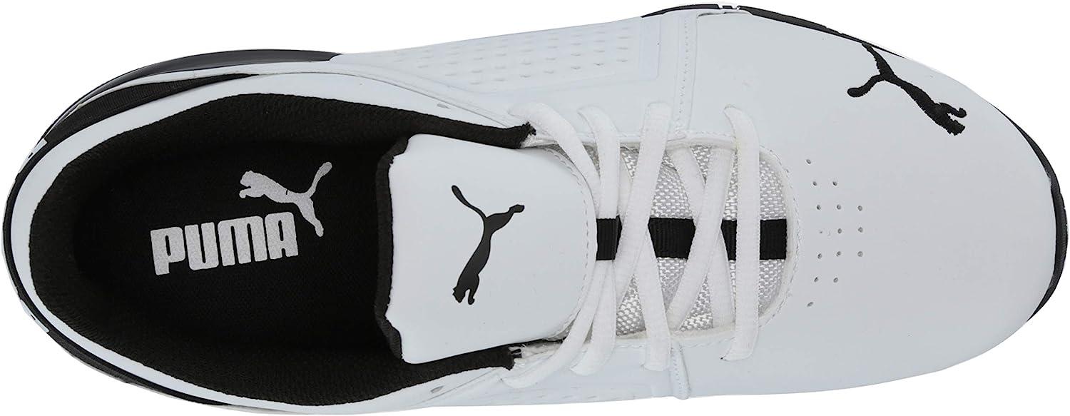 PUMA Men's Viz Runner Sneaker 11 Wide - White/Black | Lightweight ...