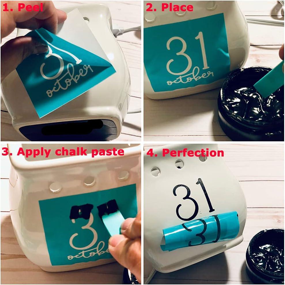 GAGA Stencil Chalk Paste Paint Kit - 8 Bottles Screen Printing Ink Set ...