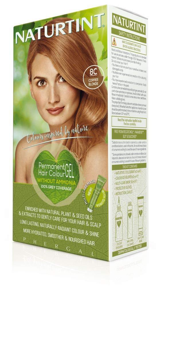 Naturtint 8C Copper Blonde Hair Colour - Ammonia-Free Vegan Formula ...