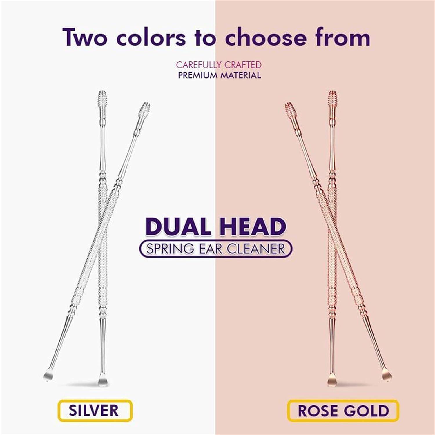 Palarn Dual Head Spring Ear Cleaner | Stainless Steel Ear Pick | Wax ...