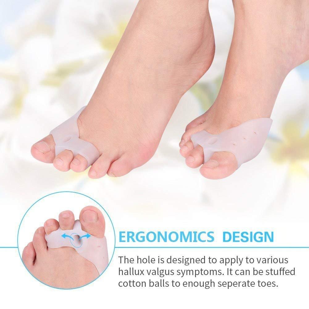 Toe Separator and Gel Bunion Pads for Pain Relief - Hammer Toe ...