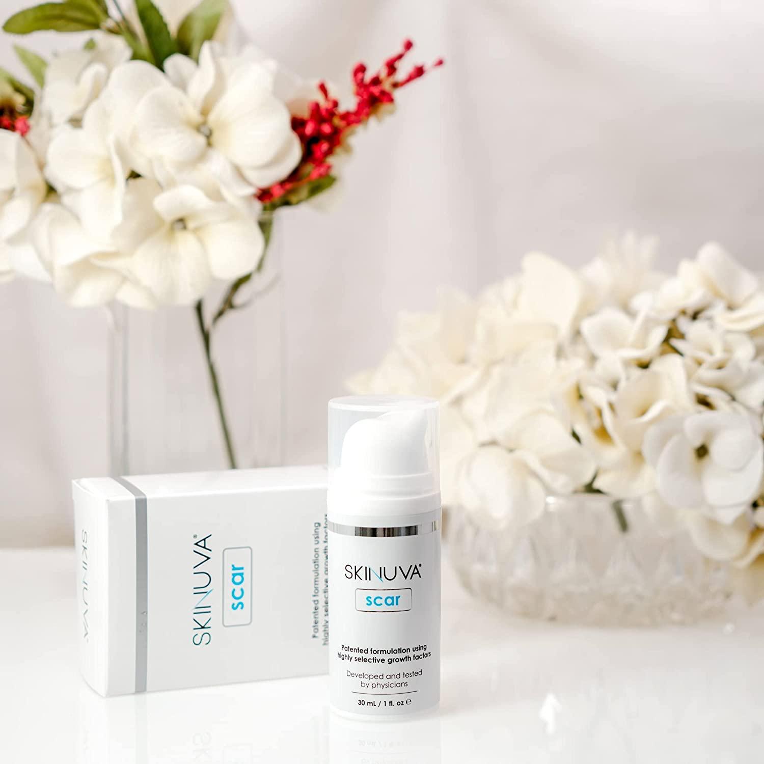 Skinuva Next Generation Scar Cream with Growth Factors - Advanced Scar ...