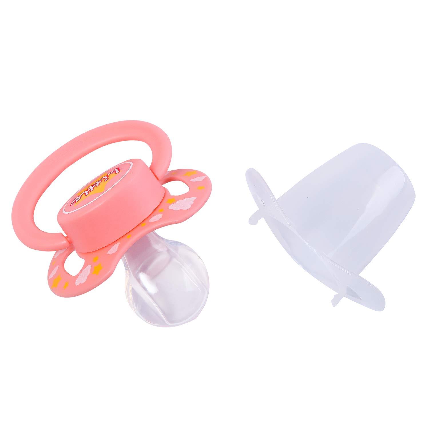 LittleForBig Bigshield Generation-II Adult Pacifier Set - Pink ...