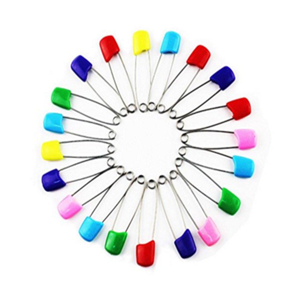 50PCS Stainless Steel Cloth Diaper Pins - Assorted Color Traditional Safety Pins | Buy Now with ...