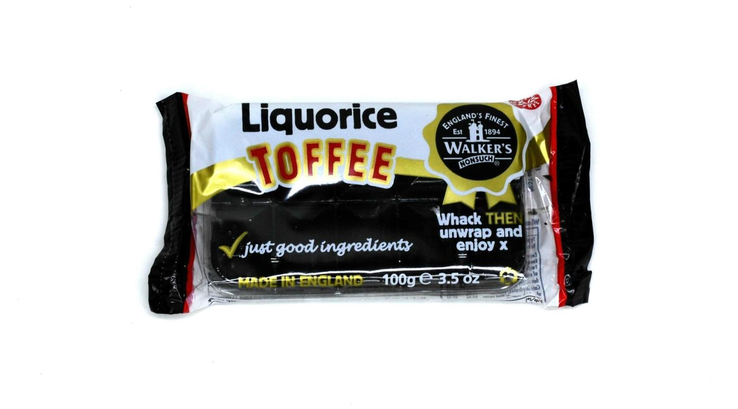 Walkers Toffee Slab Liquorice 100 g | Buy Now with Express ...