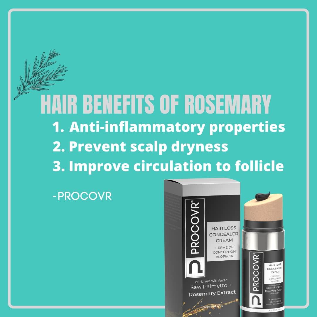 PROCOVR Hair Loss Concealer Cream with DHT Blockers - Saw Palmetto ...