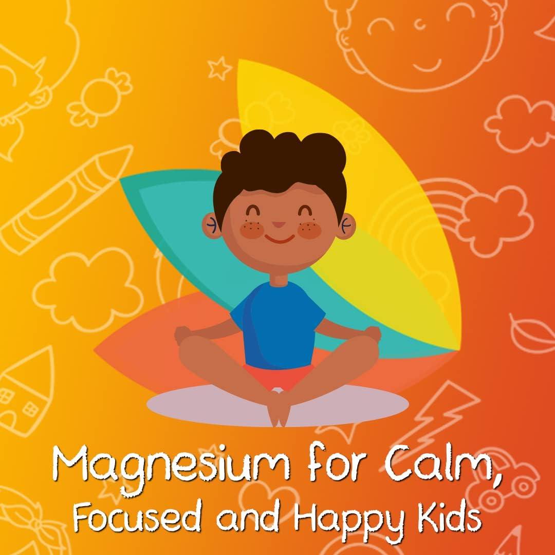 Happy Kids Magnesium Bundle: Transdermal Roll-On + Chewable Supplement ...