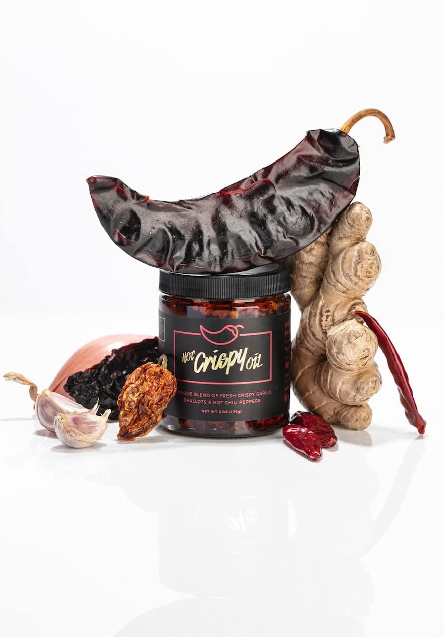 Hot Crispy Oil Original - Spicy Gourmet Olive Oil Infused with Garlic ...