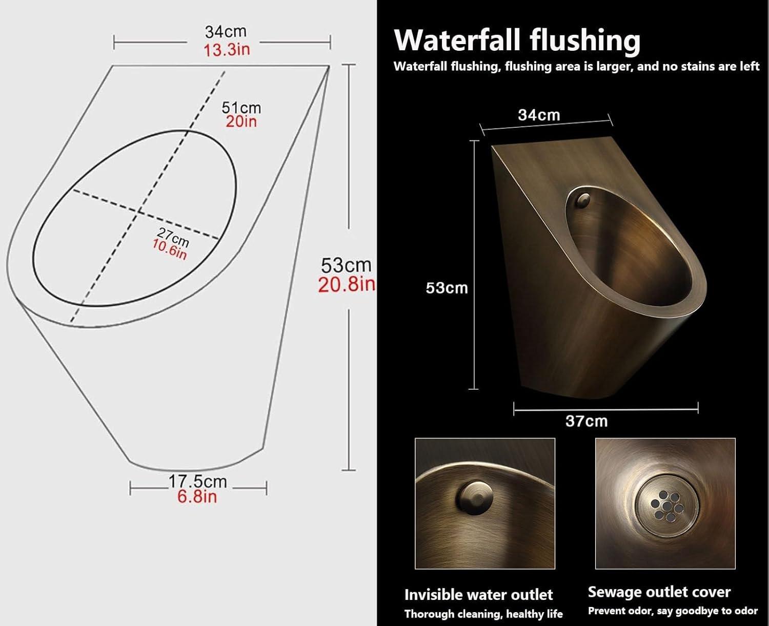 Wall Mounted Sensor Urina Men's Urinal Troughs with Sensor Flush 304 ...
