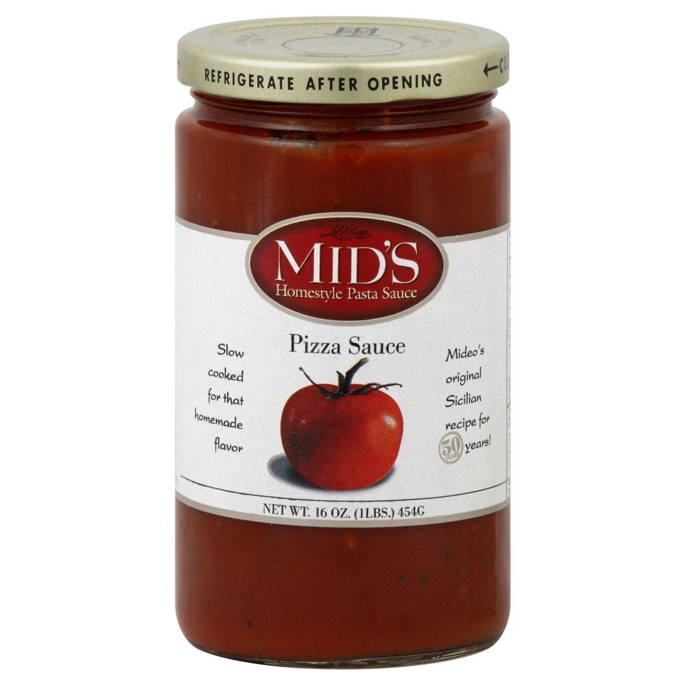 Mid's Pizza Sauce 16 oz - Pack of 12 | Premium Quality Tomato Sauce for ...