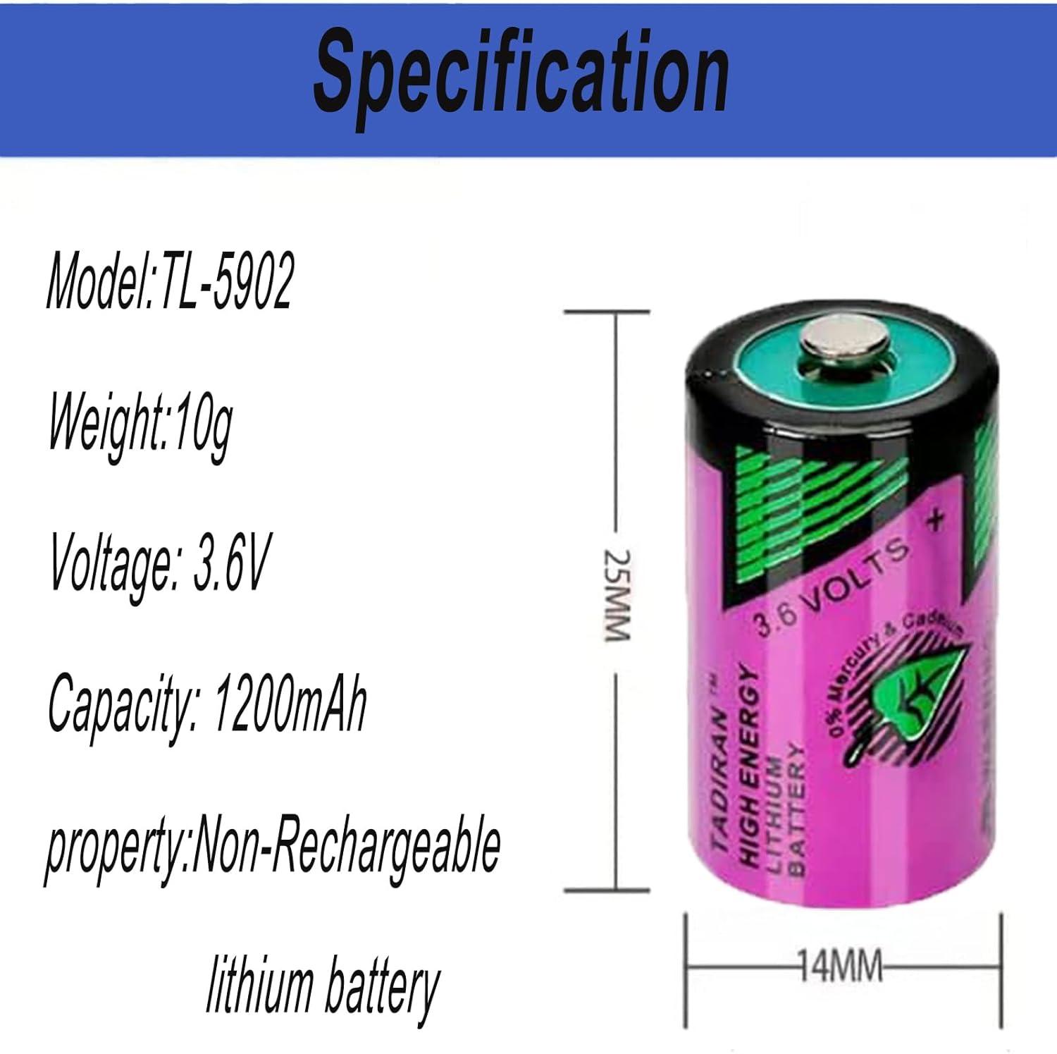Buy TL-5902 Battery 1200mAh 3.6V - 20 Pack | Replacement for Tadiran ...