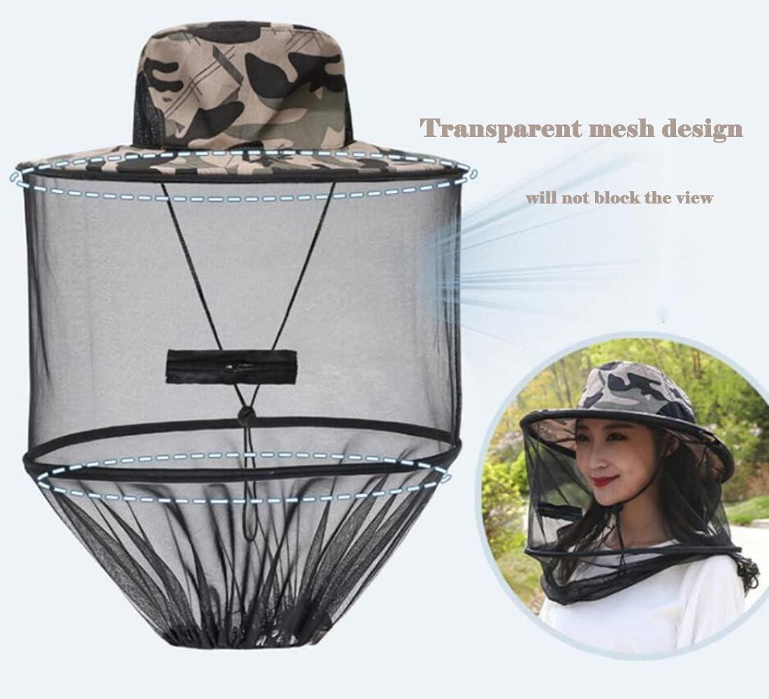 Beekeeping Beekeeper Folding Hat Mask Face Mesh Net Anti-mosquito ...