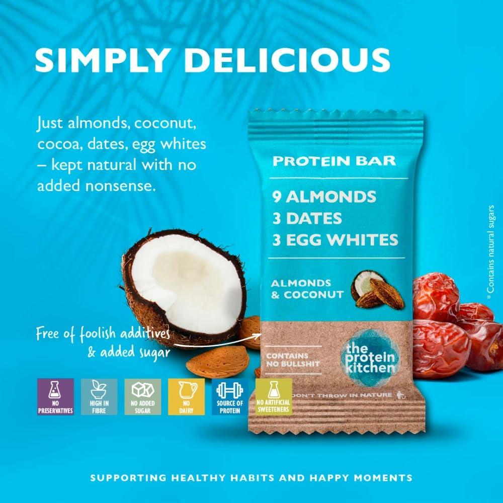 Buy Natural Protein Bars - Sugar-Free Additive-Free Snack (12x55g Mix ...