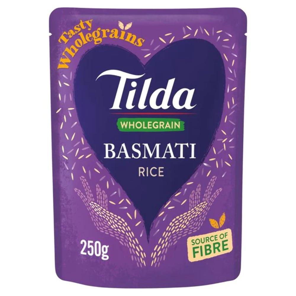 Tilda Wholegrain Brown Basmati Rice 250g-Food | Buy Now with Express ...