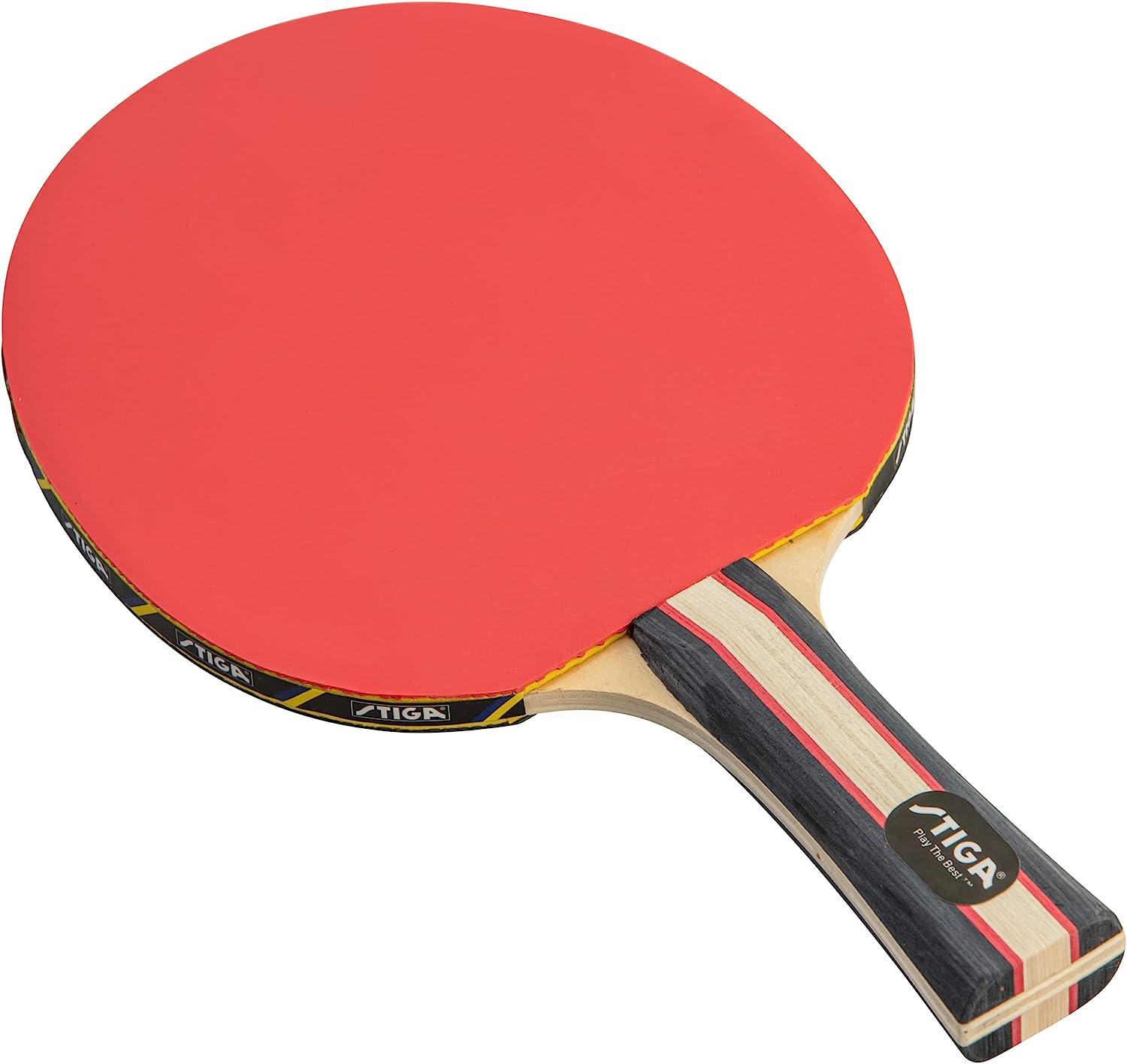 STIGA Performance 4 Player Ping Pong Paddle Set with 6 3 Star Orange ...