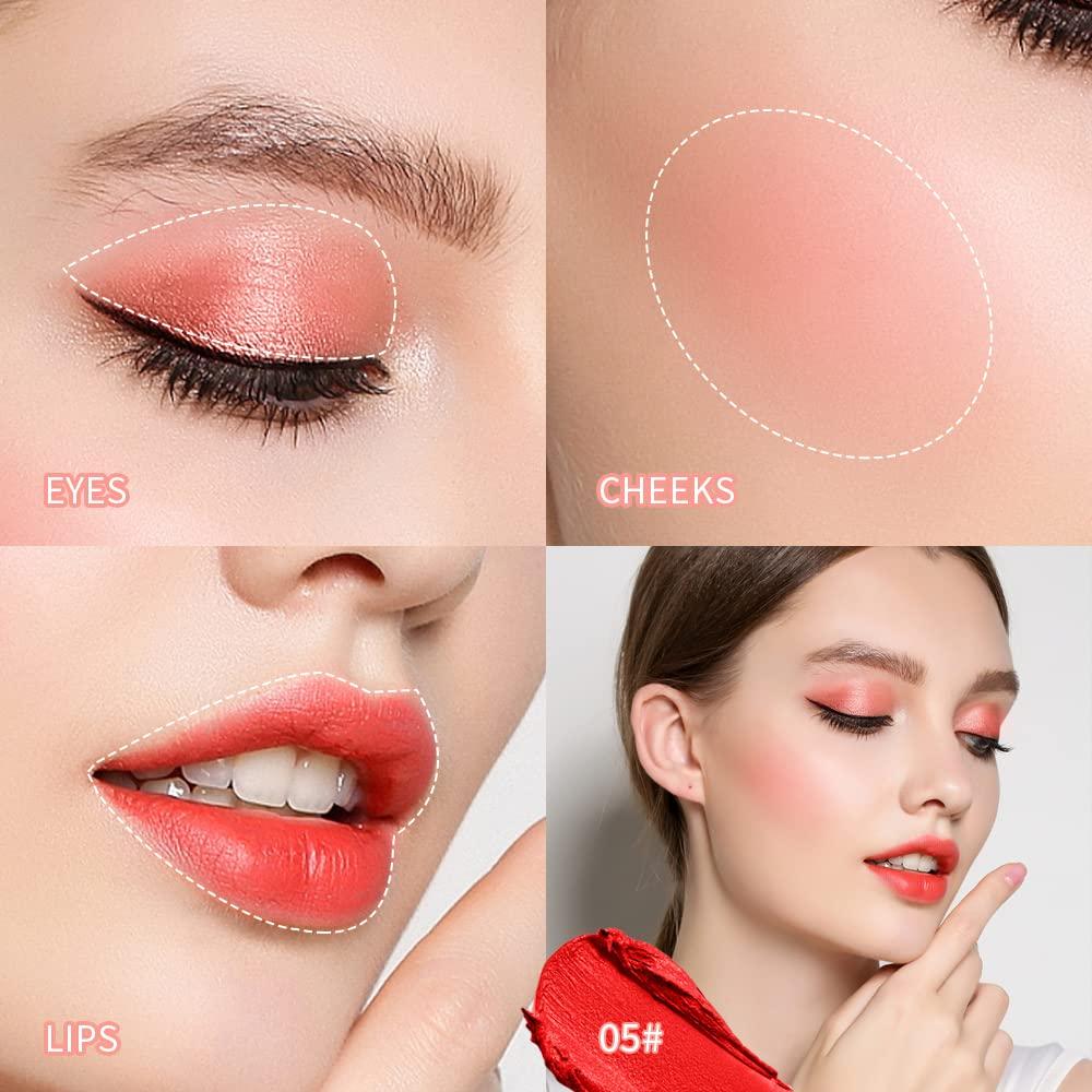 Ibcccndc 3-in-1 Cream Stick - Waterproof & Long-Lasting Lip, Cheek, and ...