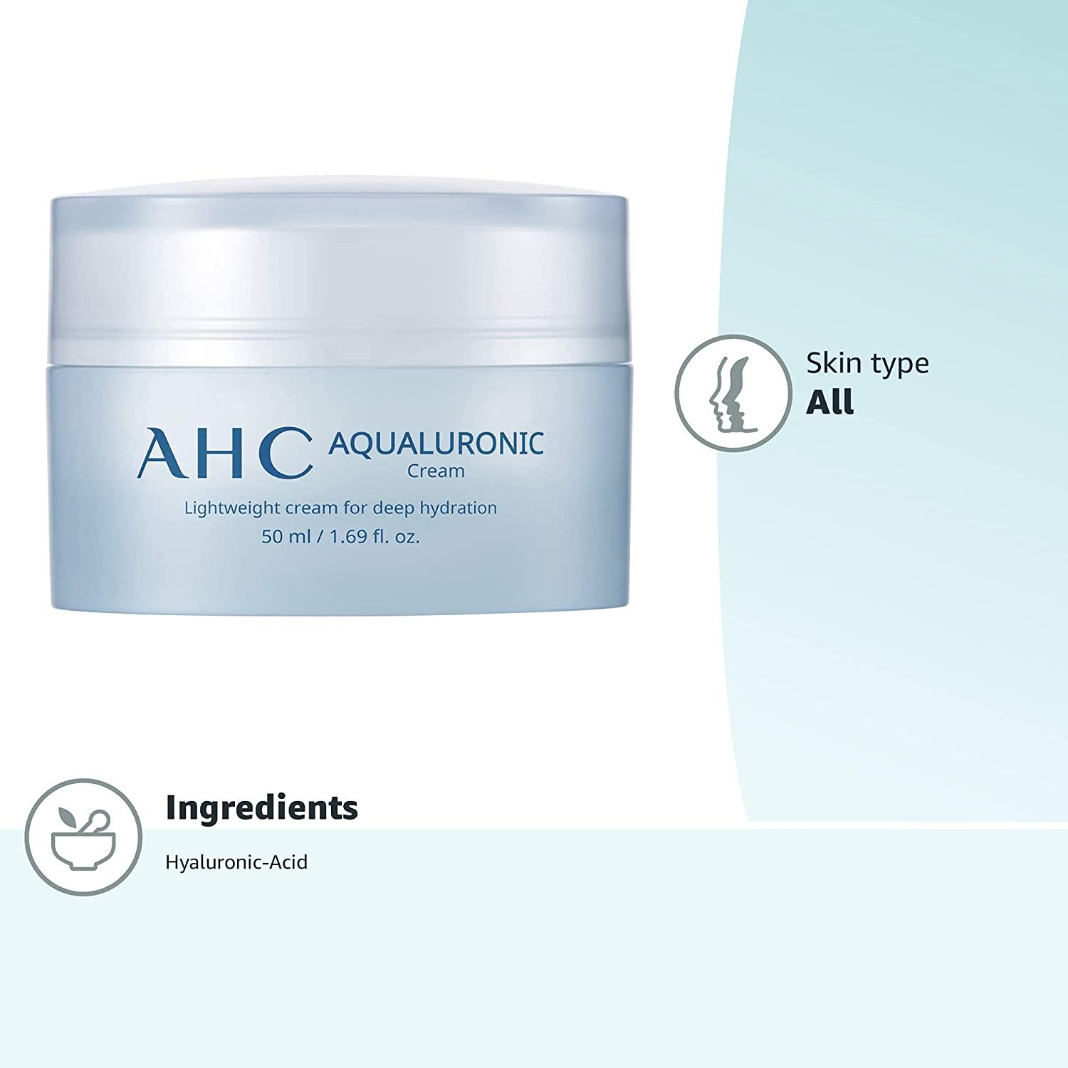 AHC Aqualuronic Hydrating Face Cream - Deep Hydration, 1.69 oz | Buy ...