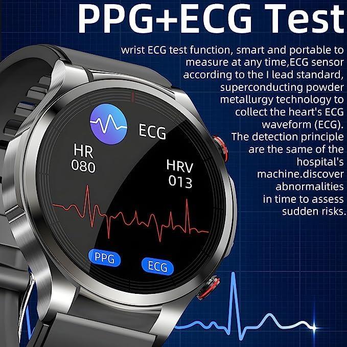 Smart Diabetic Watch: Glucose Monitor & Fitness Tracker for Men and ...