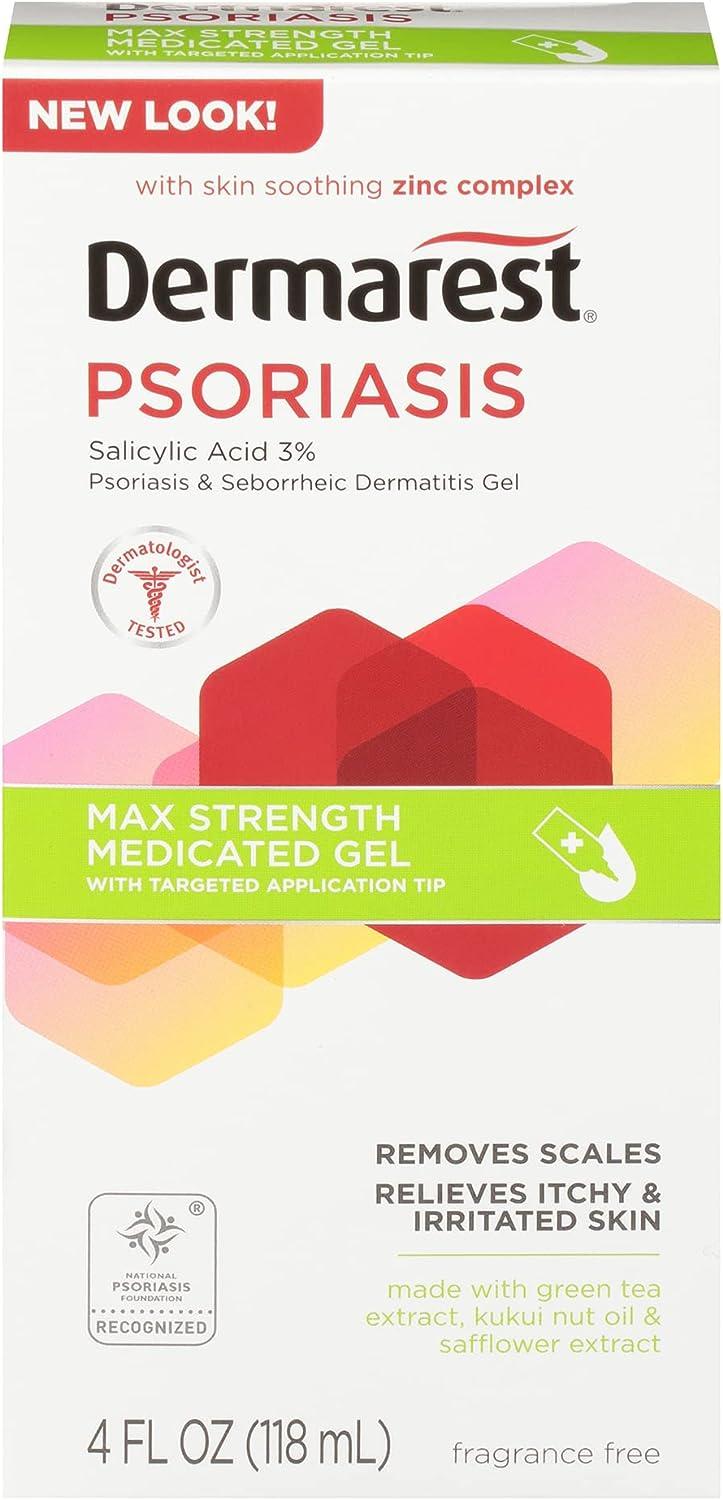 Dermarest Psoriasis Medicated Treatment Gel 4 oz (Pack of 6 ...