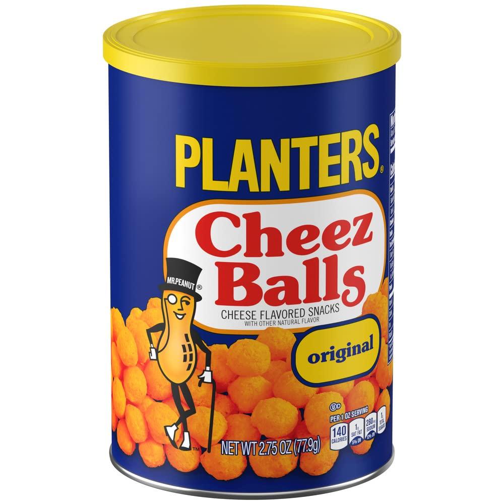 Planters Original Cheez Balls 2.75oz (Pack of 12) - Cheese Flavored ...