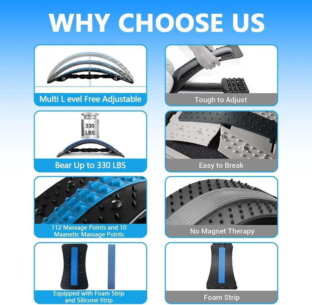 Back Stretcher & Realignment Device for Lower Back Pain Relief ...