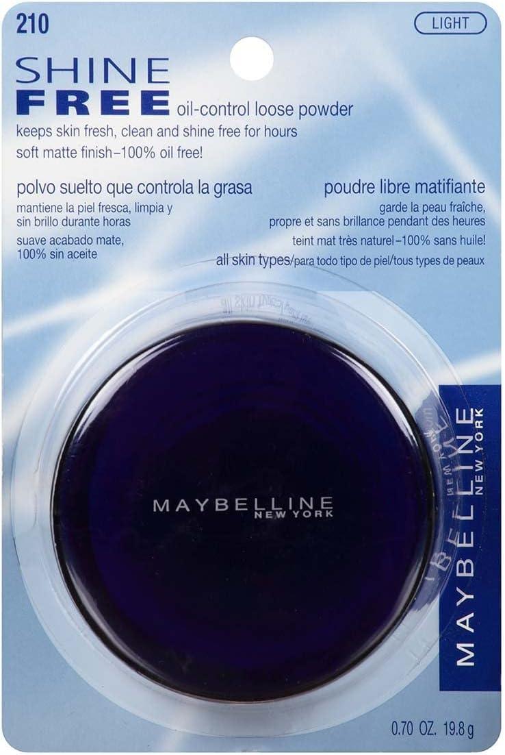 Maybelline Shine Free Loose Powder Light - Oil Control Matte Finish ...