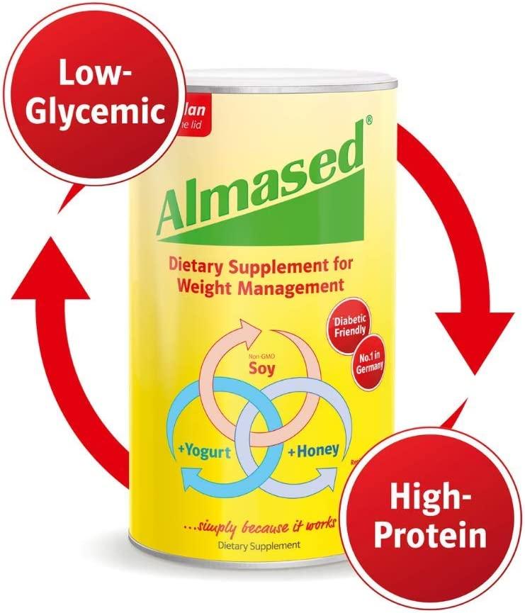 Almased Plant-Based Meal Replacement Shake 17.6 oz - Non GMO, Gluten ...