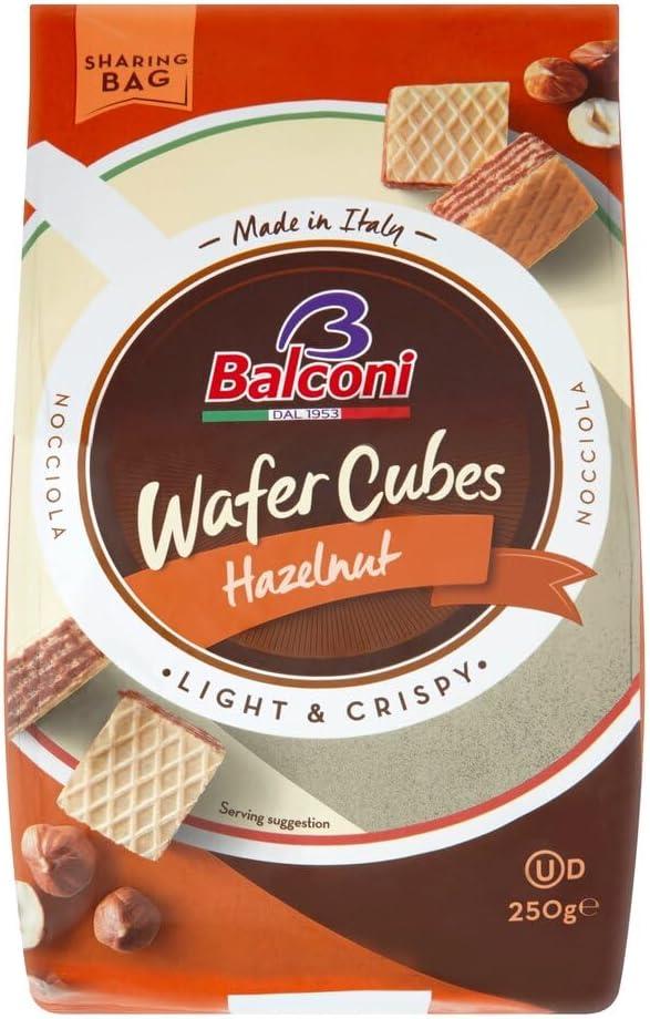 Italian Wafer Bundle with Balconi Hazelnut Creme Italian Wafer Cubes ...