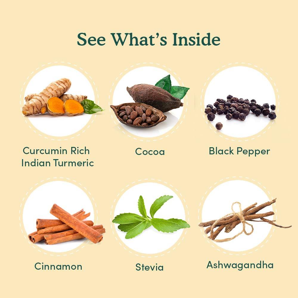 Organic Turmeric + Cocoa Instant Elixir Mix | Stress Relief Superfood ...