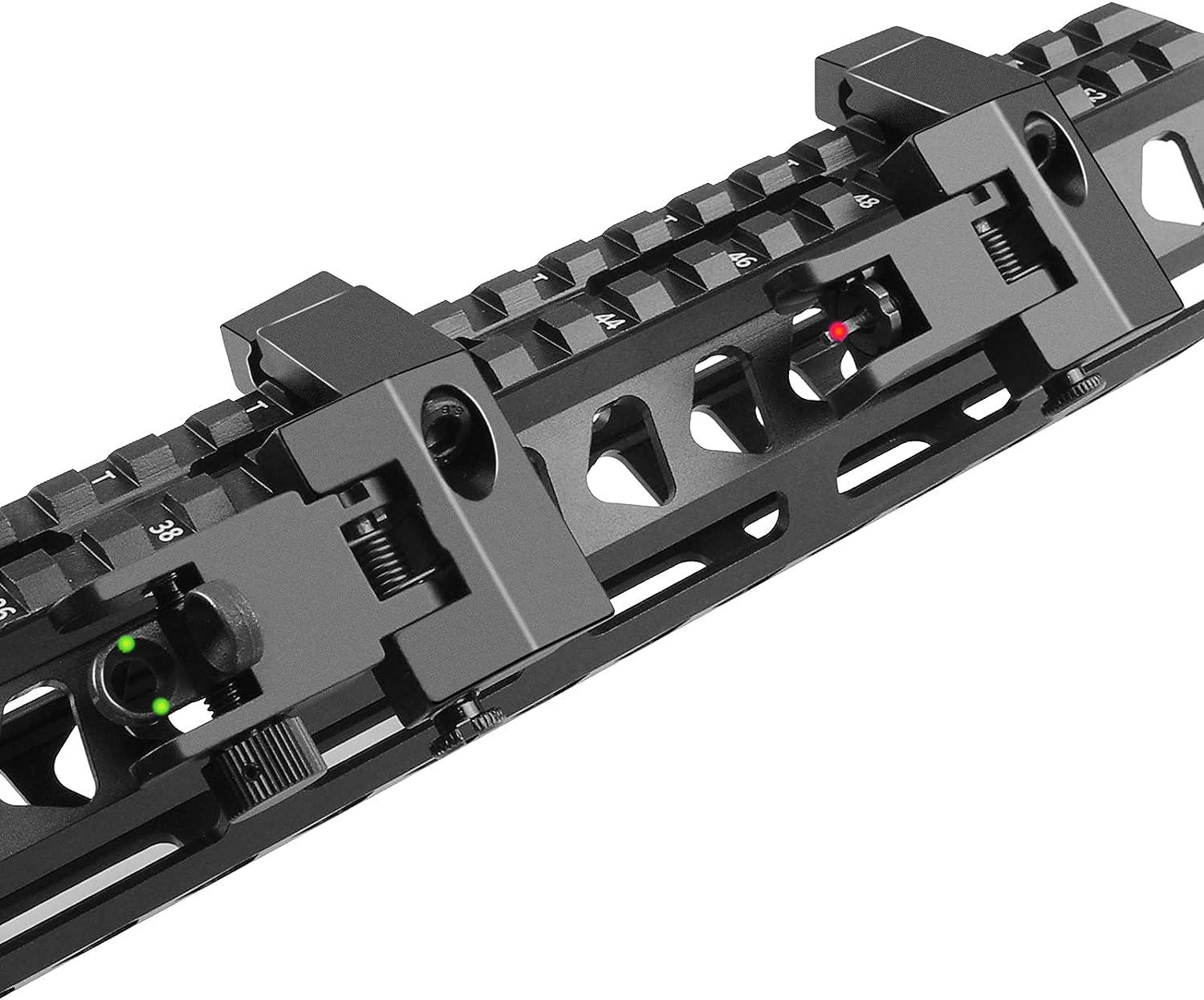 MAGORUI Fiber Optics Iron Sights Low Profile 45 Degree Front and Rear ...