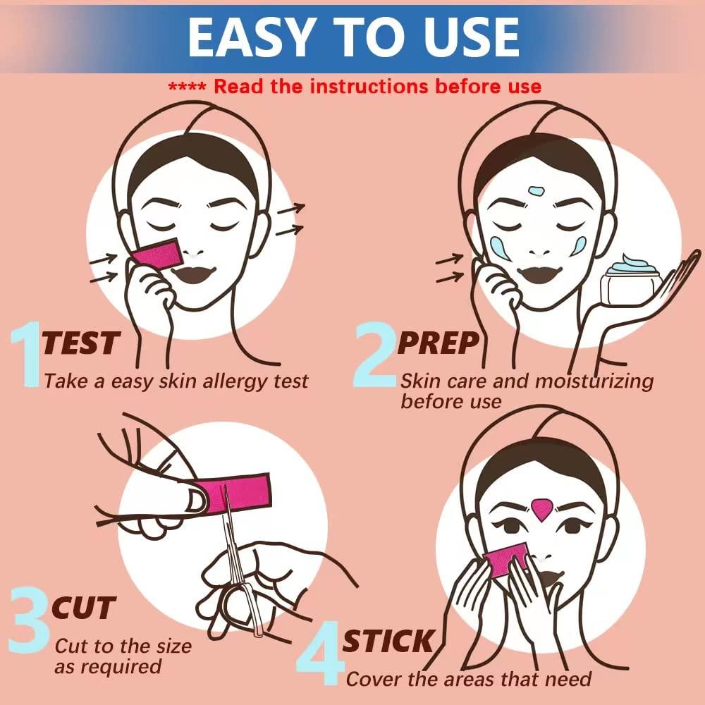 Wrinkle Patches - Anti Wrinkle Tape for Face, Eye, and Neck - Elastic ...