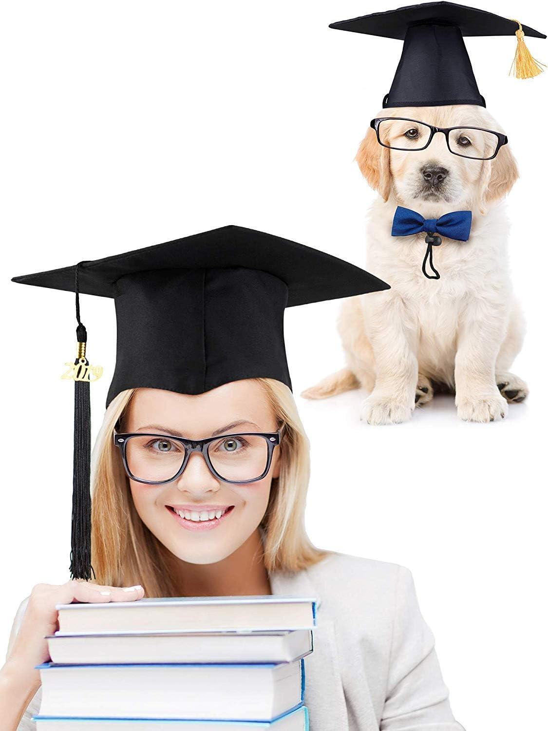Pet Graduation Caps with Yellow Tassel - Small Dog & Cat Holiday ...