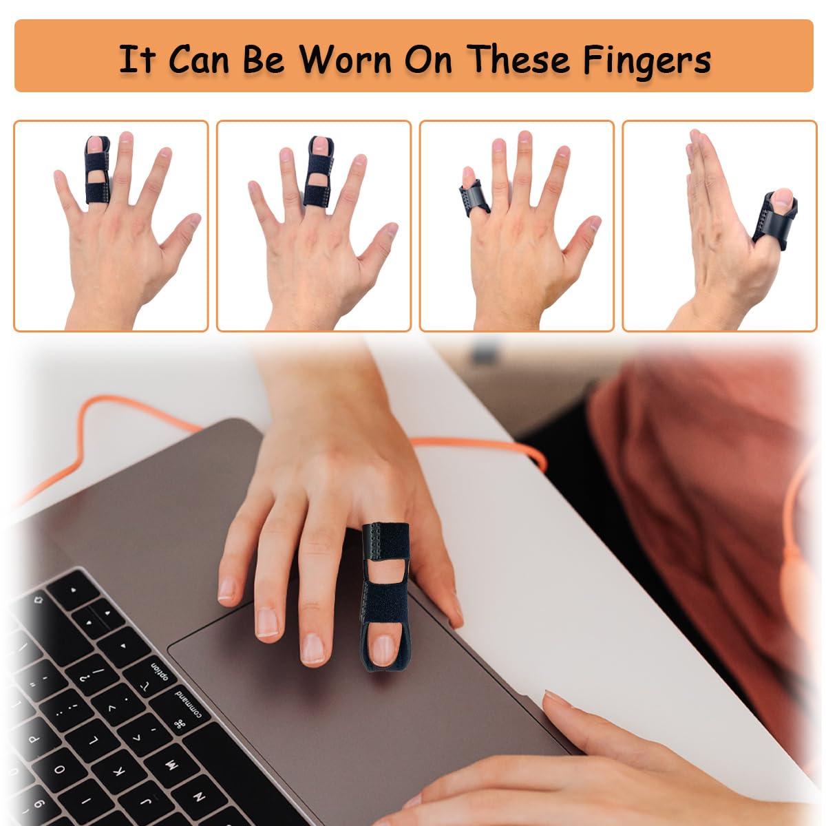 LICQIC Finger Splint: Support & Straightener for Broken, Bent Fingers ...
