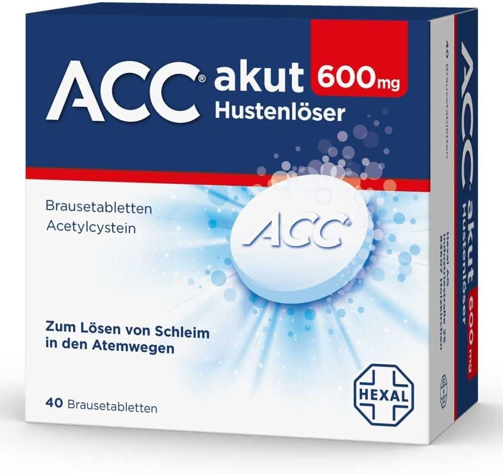Buy ACC Acute Cough Expectorant 600 mg Effervescent Tablets - 40 pcs ...