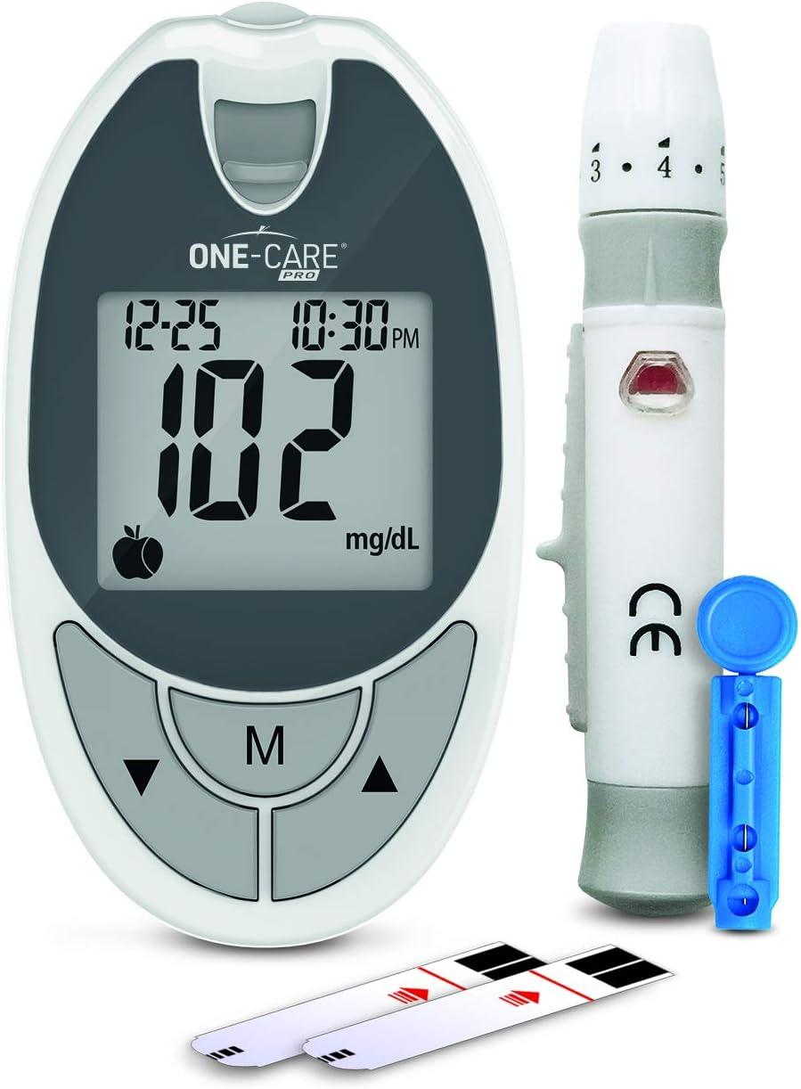 MediVena ONE-CARE Blood Glucose Test Kit - Glucometer with 10 Test ...
