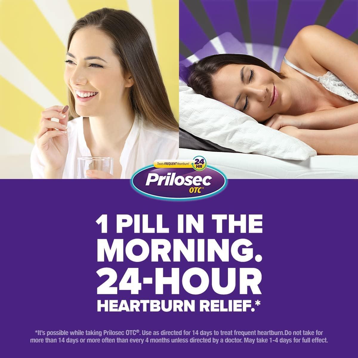 Prilosec OTC Omeprazole Delayed Release Treats Frequent Heartburn - 24 ...