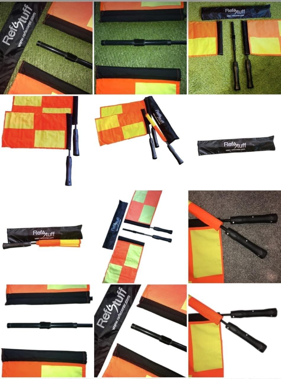 RefStuff Soccer Referee PRO Flags - High-Quality Assistant Linesman ...
