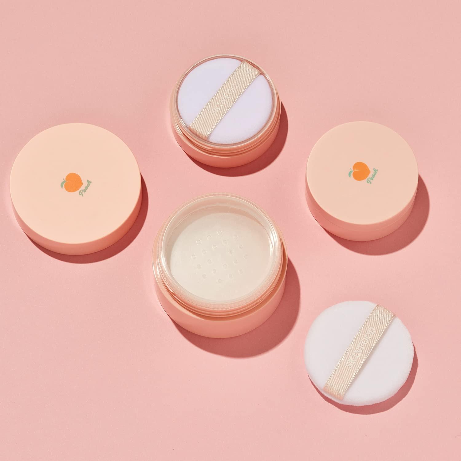 SKINFOOD Peach Cotton Multi Finish Powder 5g | Korean Sebum Control ...