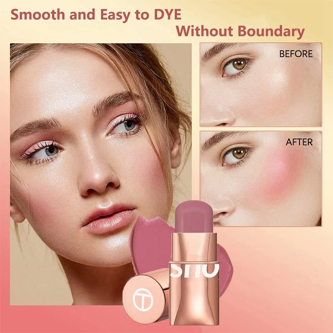 Rose Pink Cream Blush Stick | Waterproof & Easy to Blend Cheek Makeup ...