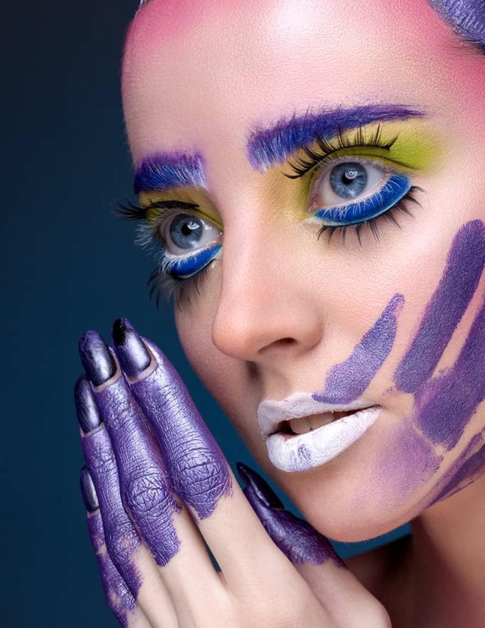 Mysense Dark Purple Face & Body Paint Stick - Blendable Cream Makeup ...