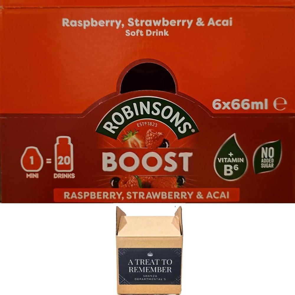 Robinsons Mini Squash No Added Sugar Low Calorie 6x66ml Raspberry ...