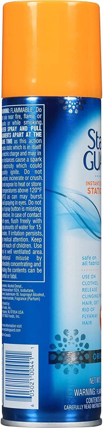 Static Guard Fabric Spray 5.5oz - Anti-Static Solution for Clothes
