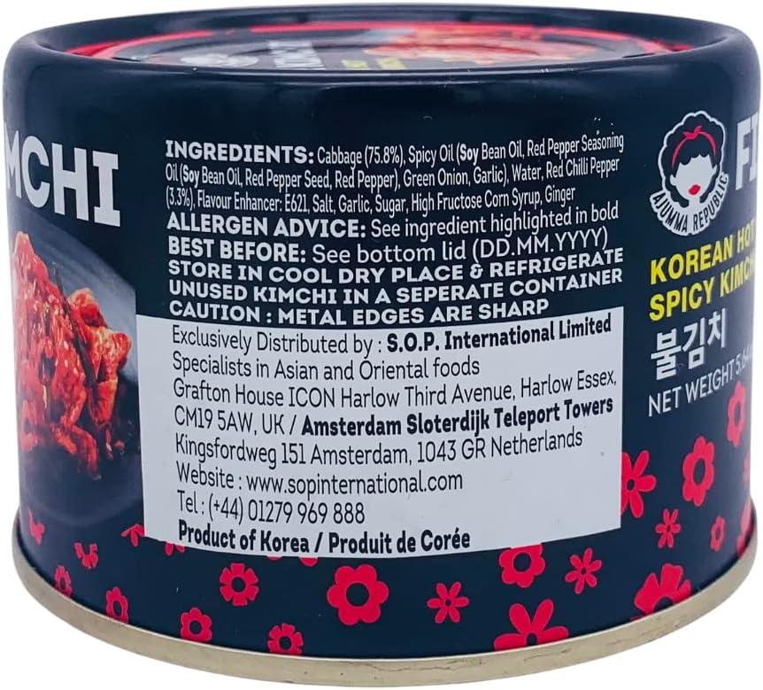 Korean Fire Kimchi/Pickled Cabbage 160g by Ajumma Republic | Buy Now ...