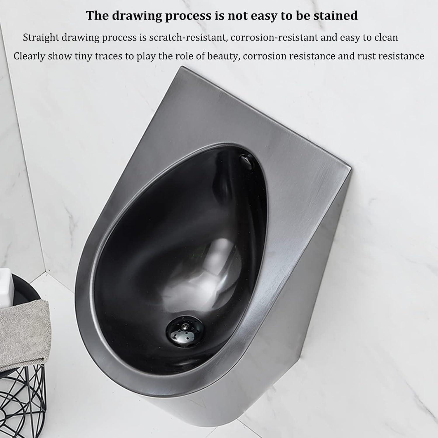 Wall-Mounted Stainless Steel Urinal Vertical Toilet Men's Commercial ...