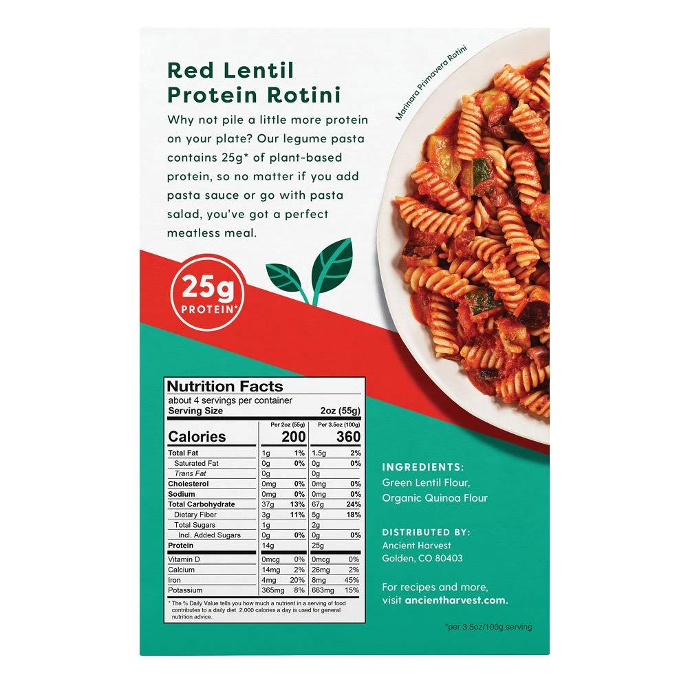 Ancient Harvest Gluten-Free Vegan Pasta | High-Protein Red Lentil ...