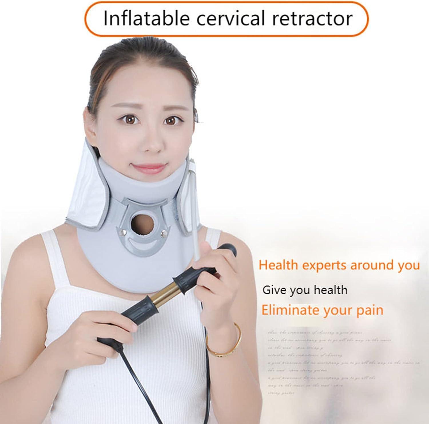 Buy Adjustable Inflatable Neck Support - Cervical Traction Device ...