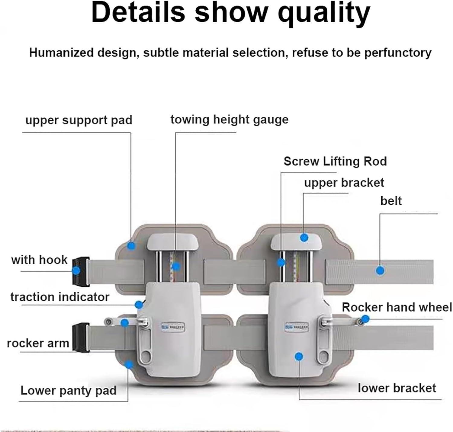 Zilook Lumbar Decompressor - Portable Manual Lumbar Traction Device for ...